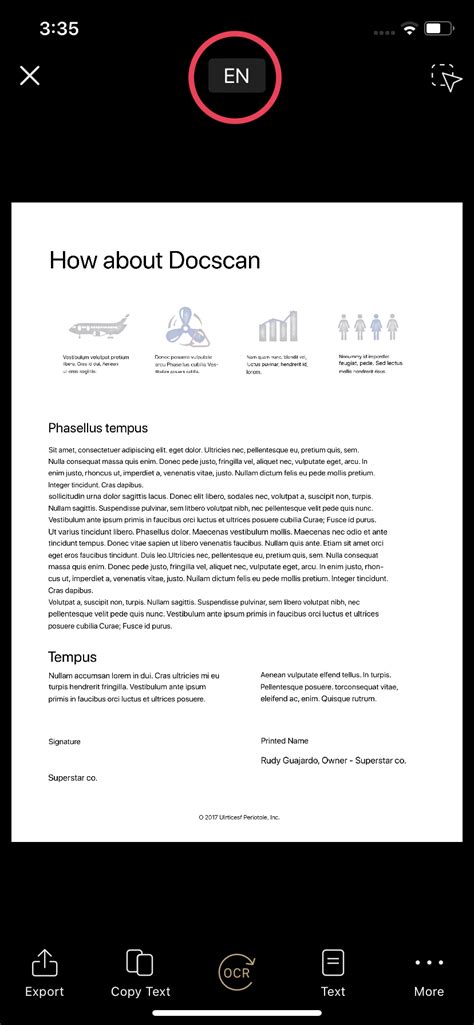 how to select ocr languages doc scan help