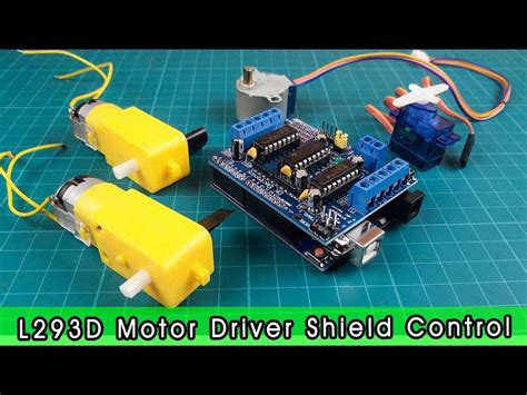 Arduino Control Dc Motor L293d Motor Driver Ic Youtube