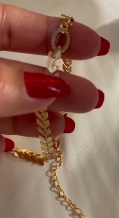 اكسسوارات هاند ميد خلخال دهب صيني مش بيغير لون ولا يتاثر بالمياه ️🔥 ️ Youtube