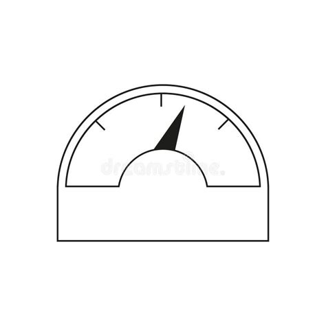 Speedometer Icon Gauge Meter Vector Black Dashboard Shape Stock Illustration Illustration Of
