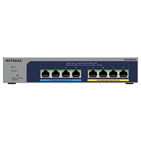 Netgear MS108EUP 8 Port Multi Gigabit 2 5G Ultra60 PoE Ethernet PSM 4Port PoE 230W At Rs 27999