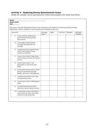 Eapp Quarter Module Data Collection Methods Tools For Research Pdf