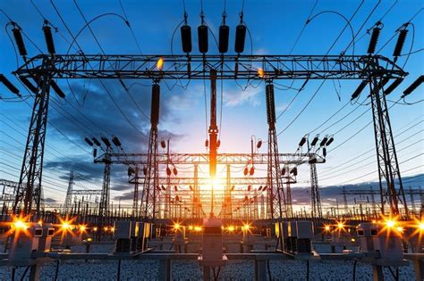 Electrical Power Grid Infrastructure Premium Ai Generated Image