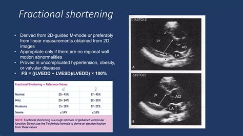 Lv Systolic Function Pptx