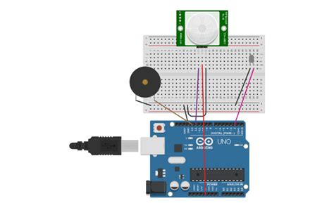 Circuit Design Pir Motion Sensor 63703078 Tinkercad