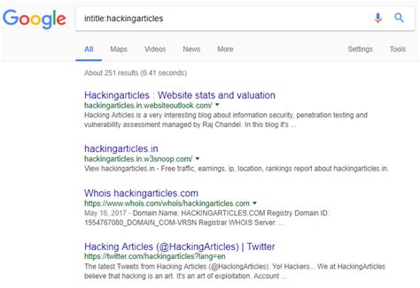 Beginner Guide To Google Dorks Part 1