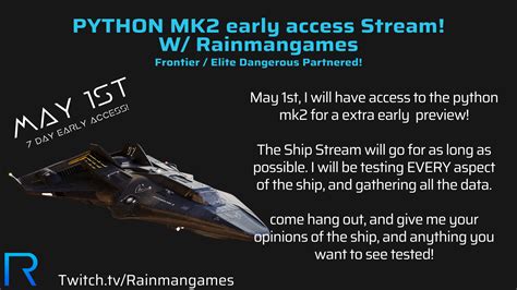 Elite Partners May 1st Python Mk2 Test Drive R Elitedangerous