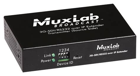 500756 Tx Muxlab 3g Sdi Rs232 Over Ip Extender Tx W Poe