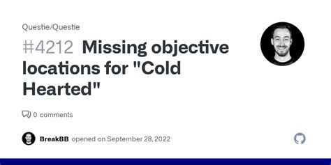 Missing Objective Locations For Cold Hearted · Issue 4212 · Questie