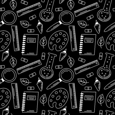 흰색 배경에 고립 된 학교 낙서 요소로 돌아가기 프리미엄 벡터