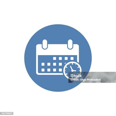 캘린더 및 시계 아이콘입니다 날짜 및 시간 기호입니다 이벤트 그림 흰색 배경에 격리 된 평면 벡터 기호 모바일 개념 및 웹 디자인에 대한 간단한 기호 벡터 그림입니다 0명에