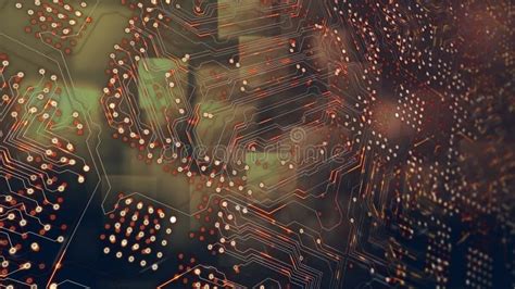 Animation Of Processor Socket Over Dark Background Stock Footage Video Of Digitally Global