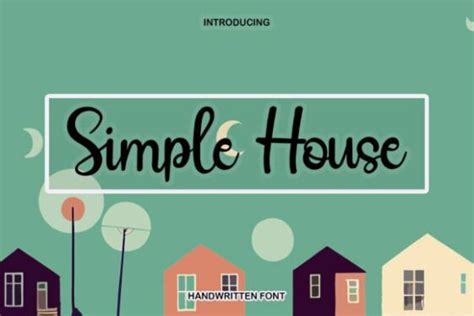 Simple House Font Font Canyon