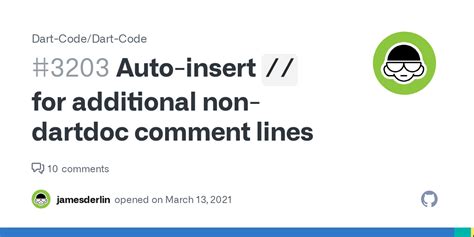 Auto Insert `` For Additional Non Dartdoc Comment Lines · Issue 3203