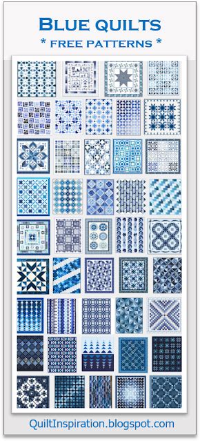 Free Pattern Archive Over 3000 Patterns Blue Quilts Blue Quilt