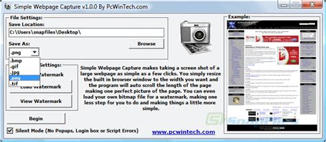 simple webpage capture screenshot and download at