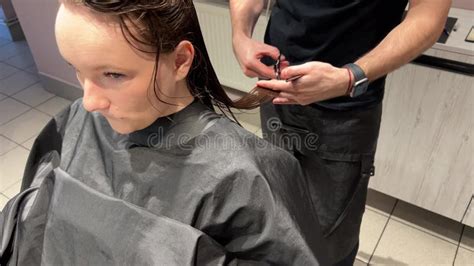 Step By Step Process Of Cutting And Styling A Girl S Hair From Washing