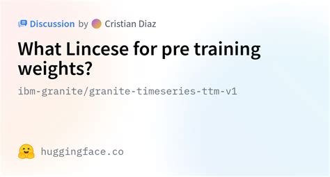 Ibm Granite Granite Timeseries Ttm V1 · What Lincese For Pre Training Weights
