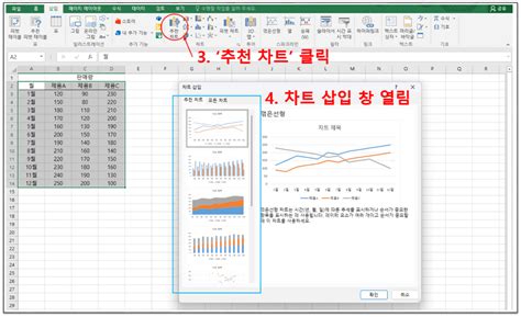 엑셀 Excel 간단하게 막대 그래프 그리기 예시 데이터로 실전 작성법