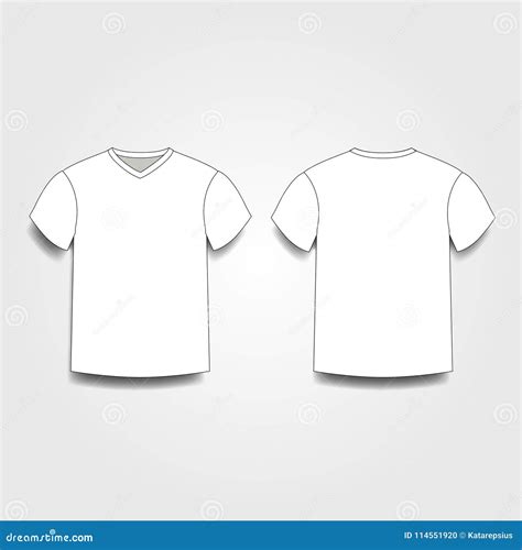Blank V Neck T Shirt Template Sampletemplatemyid