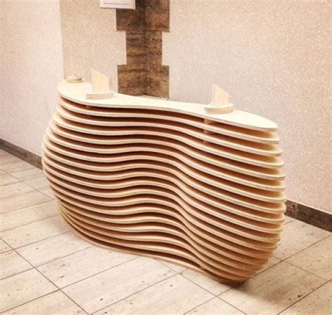 Laser Cut Cnc Wooden Furniture Reception Of Parametric Rack Dxf File