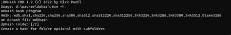 Dp Hash Hash Tools For The Most Hashes Hash Commandline