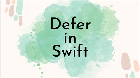 mastering the power of defer in swift by ramdhas m may 2023 medium
