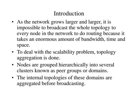 Ppt Topology Aggregation And Routing In Bandwidth Delay Sensitive Networks Powerpoint