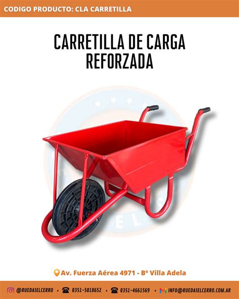 Carretilla De Carga Reforzada Ruedaselcerro