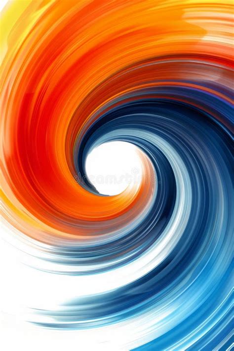 Abstract Swirling Vortex Of Vibrant Colors In Dynamic Motion Stock Illustration Illustration
