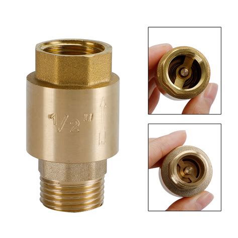 Brass Check Valve G12 M To F Thread Non Return Backflow Prevention