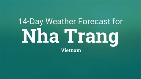 Nha Trang Vietnam 14 Day Weather Forecast