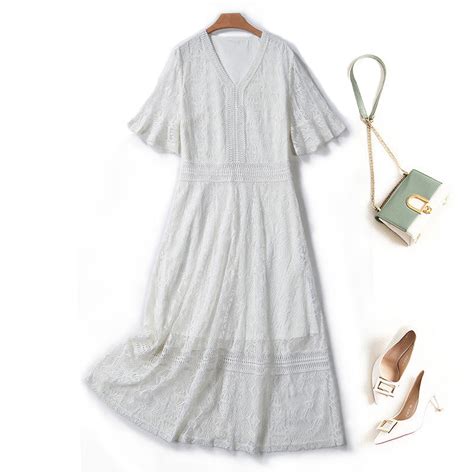 Plus Size White Lace Dress Hello Curve