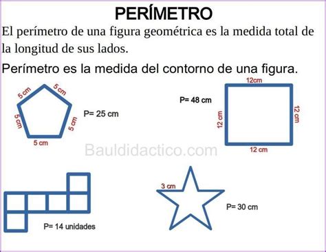 PerÍmetro Y Área De Figuras GeomÉtricas FÓrmulas PerÍmetro Y Área De