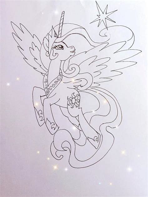 小马宝莉简笔画六匹小马儿童简单笔画（流行12张） 简笔画图片大全