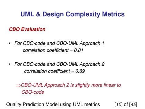 ppt quality prediction model for object oriented software using uml