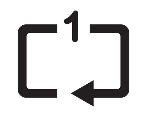 Premium Vector Vector Single Loop Icon For Media Music Player