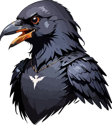 Crow Head Mascot Illustration Ai Generative 34344585 Png