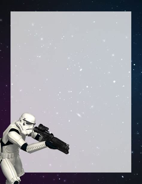 Star Wars Storm Trooper Printable Stationery Free To Use And Free