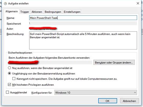 Powershell Scripte über Die Windows Aufgabenplanung Ausführen Sp