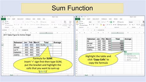 Basic Calculation And Formula In Excel Ppt