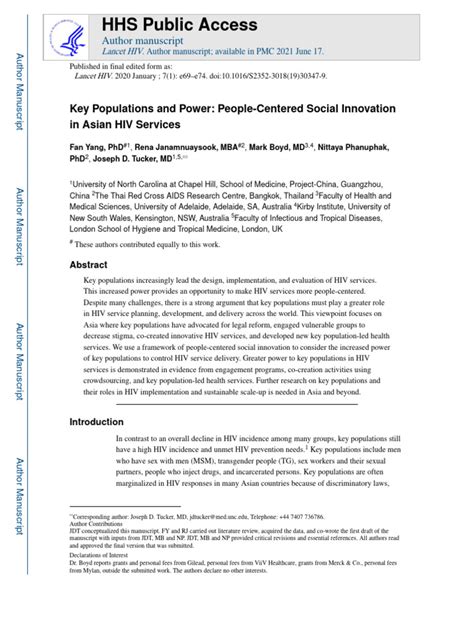 Key Populations And Power People Centred Social Innovation In Asian Hiv Services Pdf Hiv