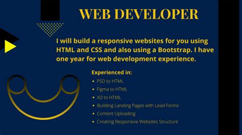 Be Your Front End Html Css And Bootsrtap Developer By Uzairysheikh Fiverr