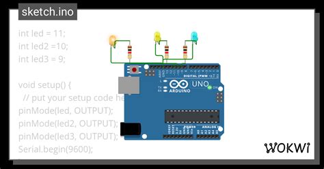 Kelompok 1 Led Berjalan Kanan Wokwi Esp32 Stm32 Arduino Simulator