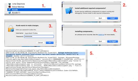 Xcode101 Unable To Open Xcode 101 Getting Package Authoring Error