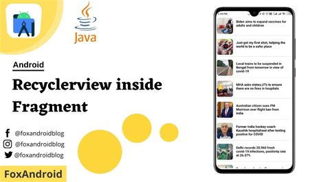 Recyclerview In Fragment Android Studio Tutorial Recyclerview