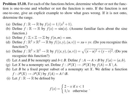 Solved Problem 1510 For Each Of The Functions Below