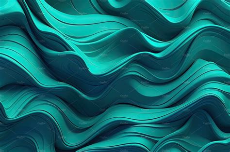 teal 3d backdrop with seamless loops organic patterns dreamlike