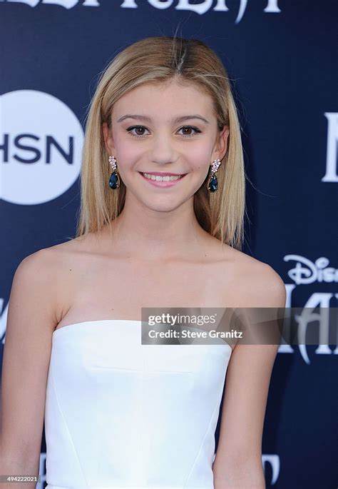 Actress G Hannelius Attends The World Premiere Of Disneys News