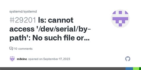 Ls Cannot Access Devserialby Path No Such File Or Directory And Ls Cannot Access Dev